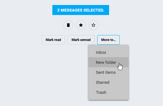 Direqt messages - Creating and managing folders