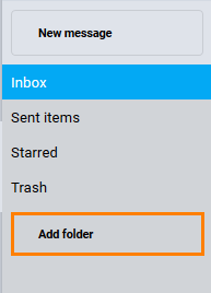 Direqt messages - Creating and managing folders