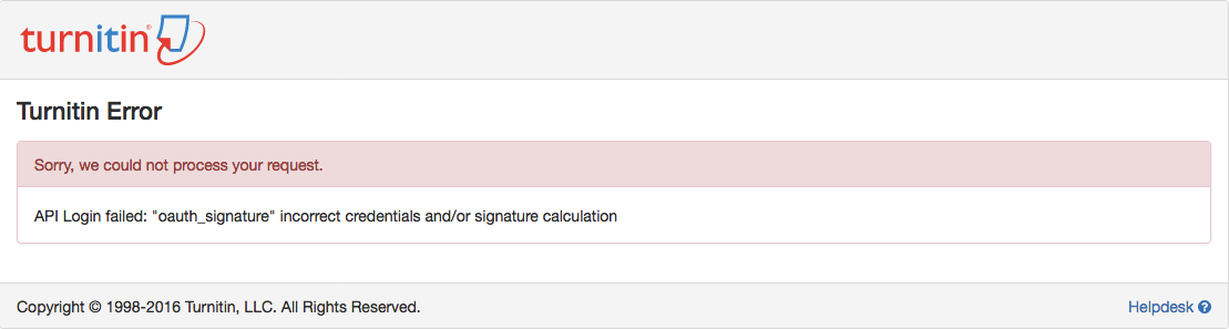 Troubleshooting Turnitin integration issues