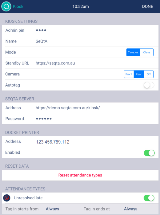 Installing SEQTA Kiosk - configuration and setup