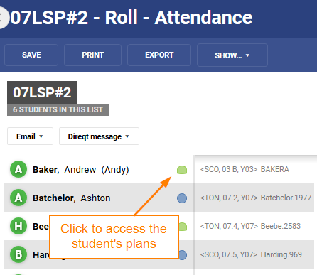 Accessing and Viewing Student Plans