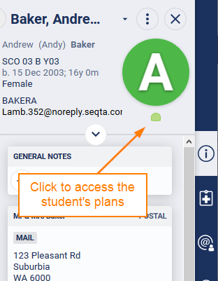 Accessing and Viewing Student Plans