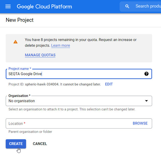 Google Drive integration setup