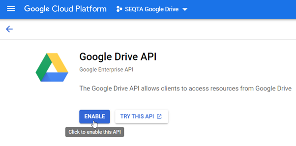 Google Drive integration setup