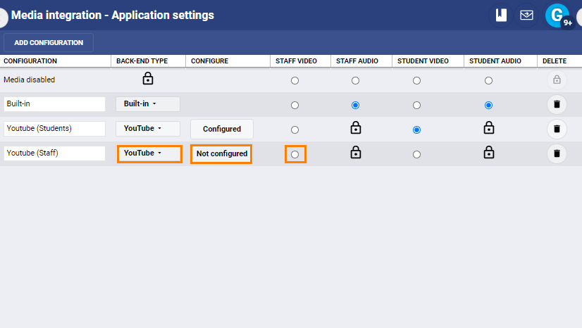 Setting up YouTube Media Integration