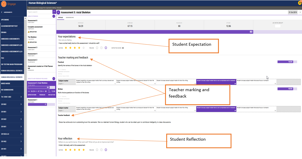 Viewing Assessment Feedback, Reflections, Rubrics and Results in SEQTA ...