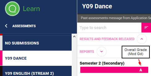 Displaying the Overall Grade and Score in SEQTA Learn and SEQTA Engage