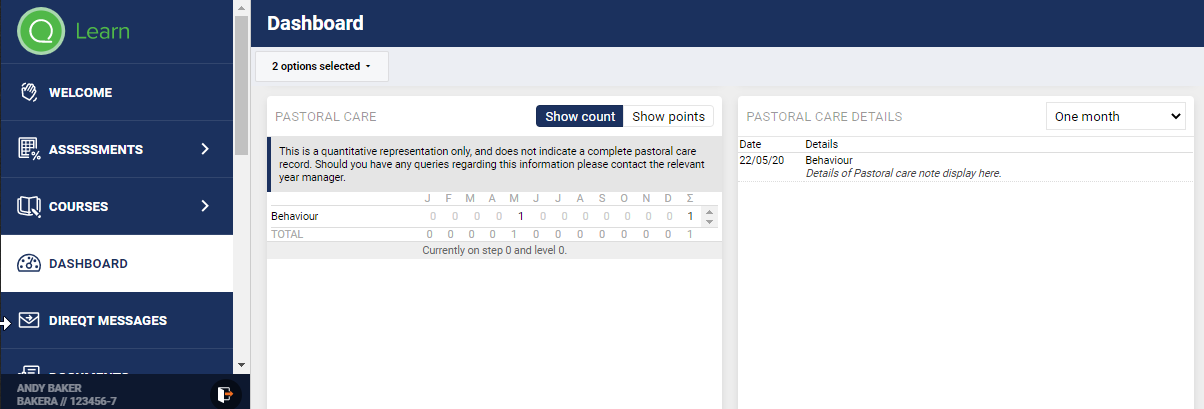 Managing Pastoral Care Dashlets in SEQTA Learn and SEQTA Engage