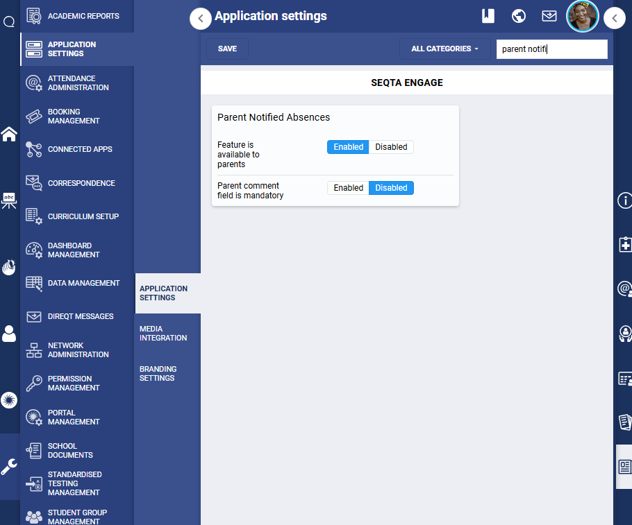 Parent Notified Requested Absences