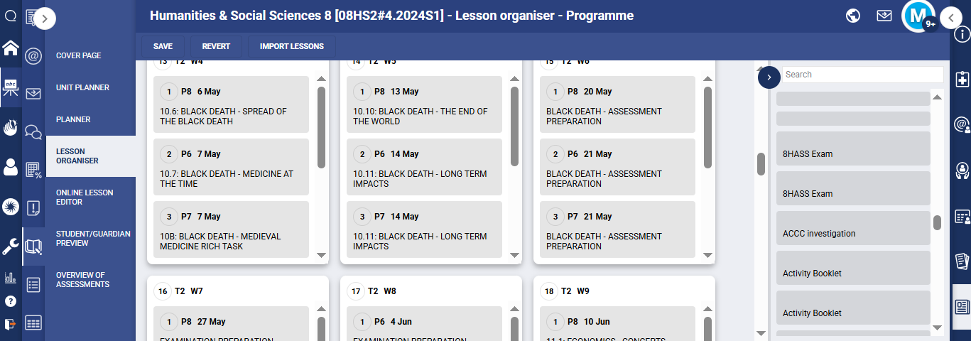 Lesson Management FAQs