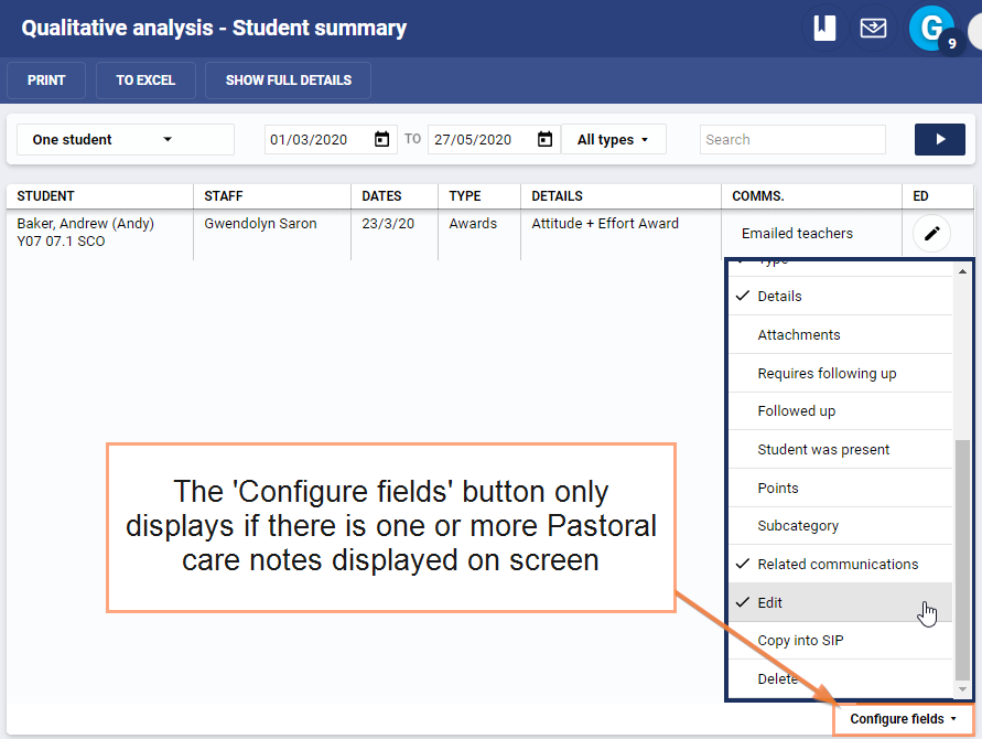 Viewing, Editing and Deleting Pastoral Care Notes